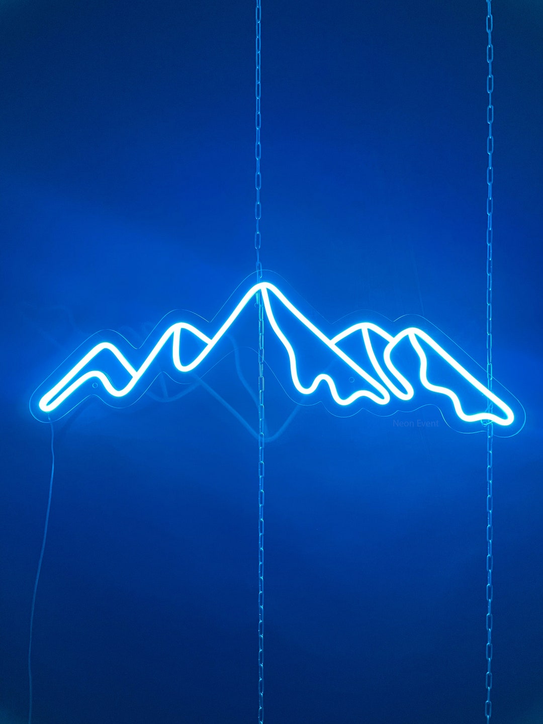 Mountains Neon Sign - LED Neon Sign, Mountain Neon Light, Landskape ...