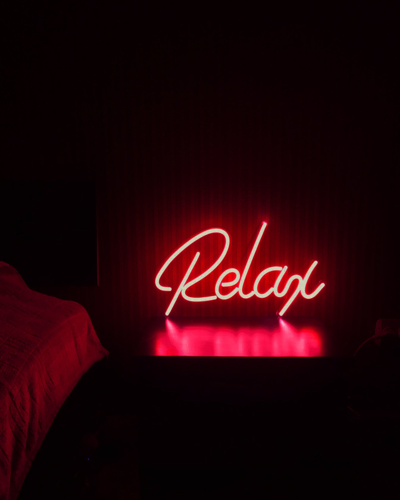 Relax neon sign relax led sign relax led light led sign | Etsy