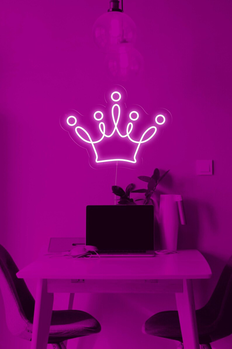 Queen Crown Neon Sign Princess Neon Sign Gift for Her Girl - Etsy