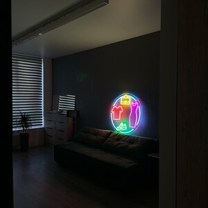 Cloth Neon Sign, Man and Woman Clothes Neon Sign, Custom Sign for a ...
