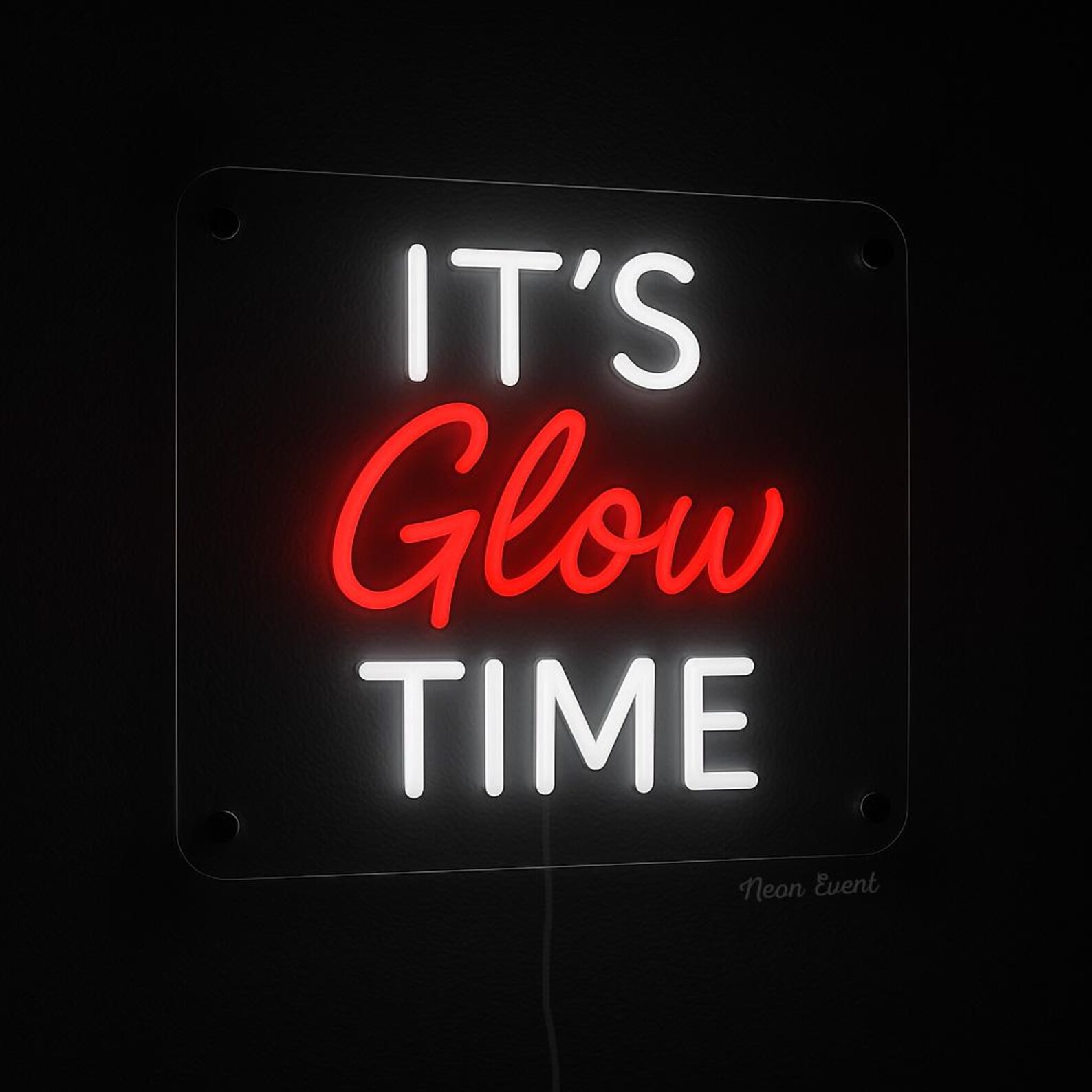 It's Glow Time Neon Sign, Glow Neon Light, Beauty Salon Neon Sign, Time ...
