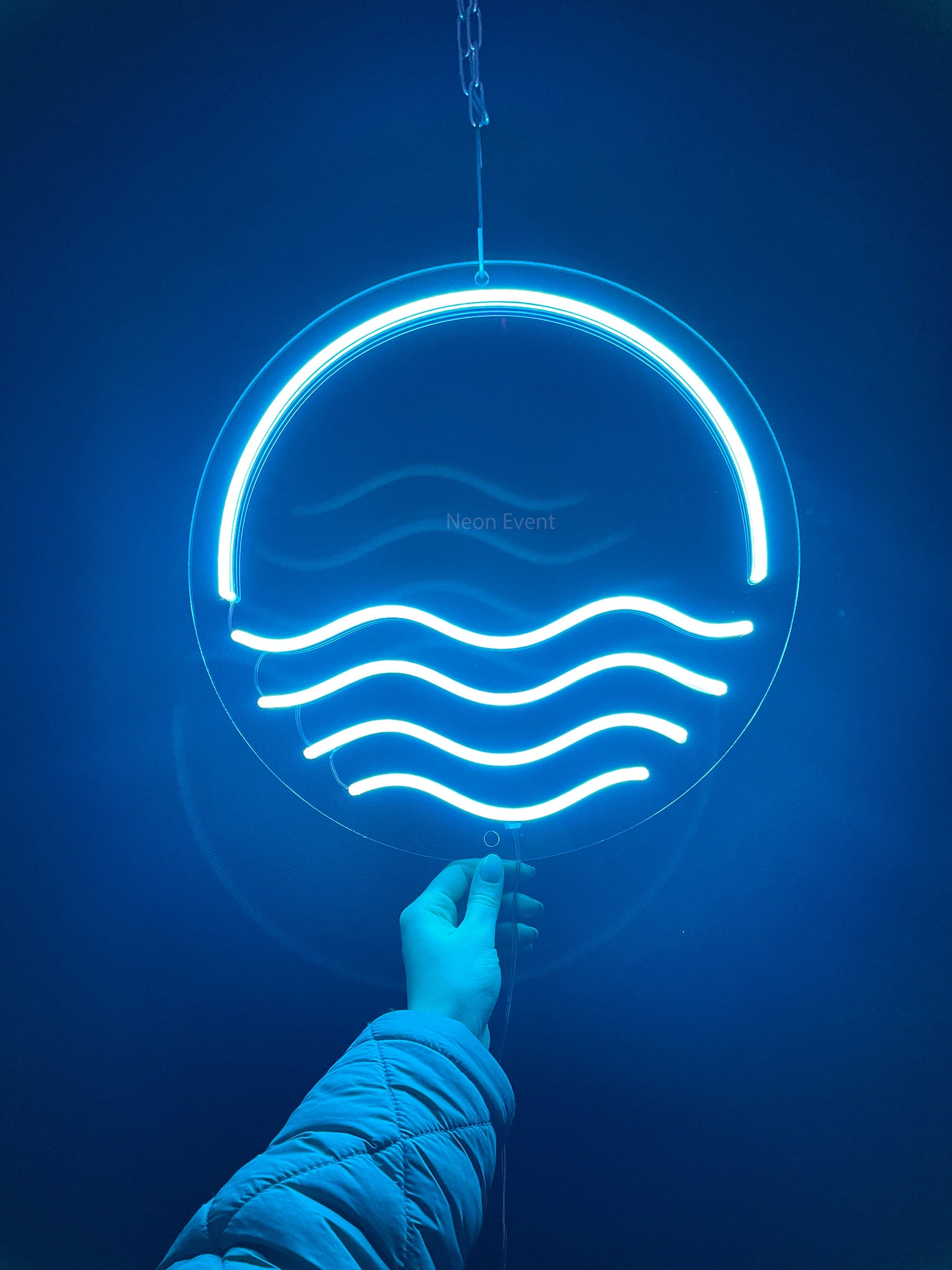 Sun Neon Sign LED Neon Sign Wall Decor Wall Sign Sunset - Etsy