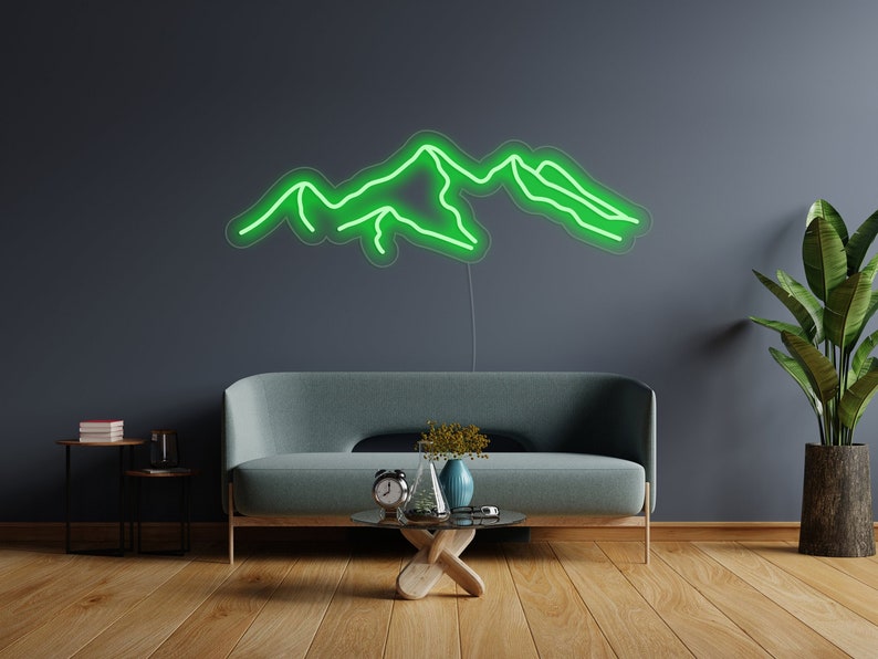 Mountains Neon Sign LED Neon Sign Wall Decor Wall Sign - Etsy