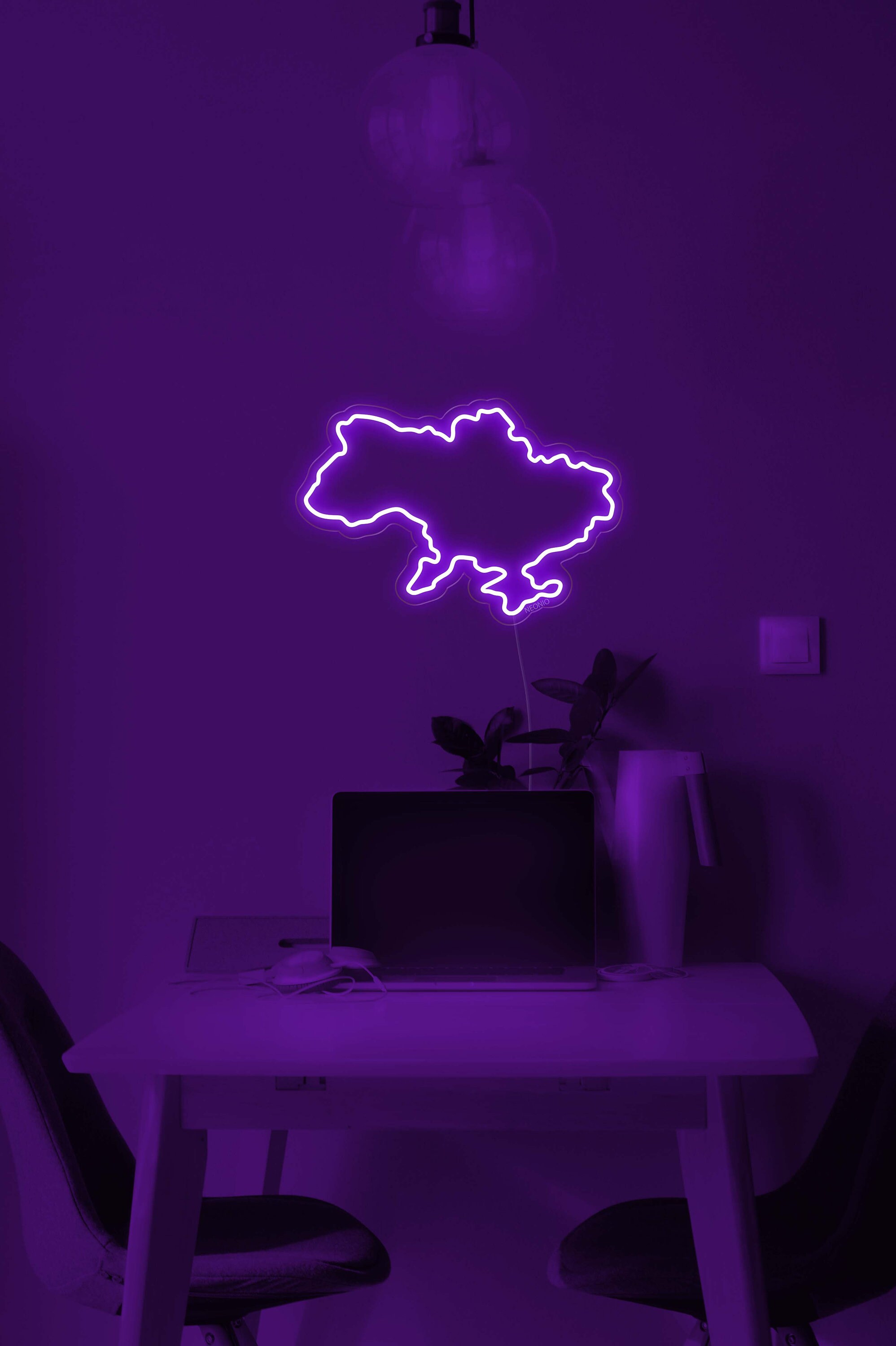Ukraine Map Neon Sign Ukraine Led Sign Neon Home Sign Wall - Etsy