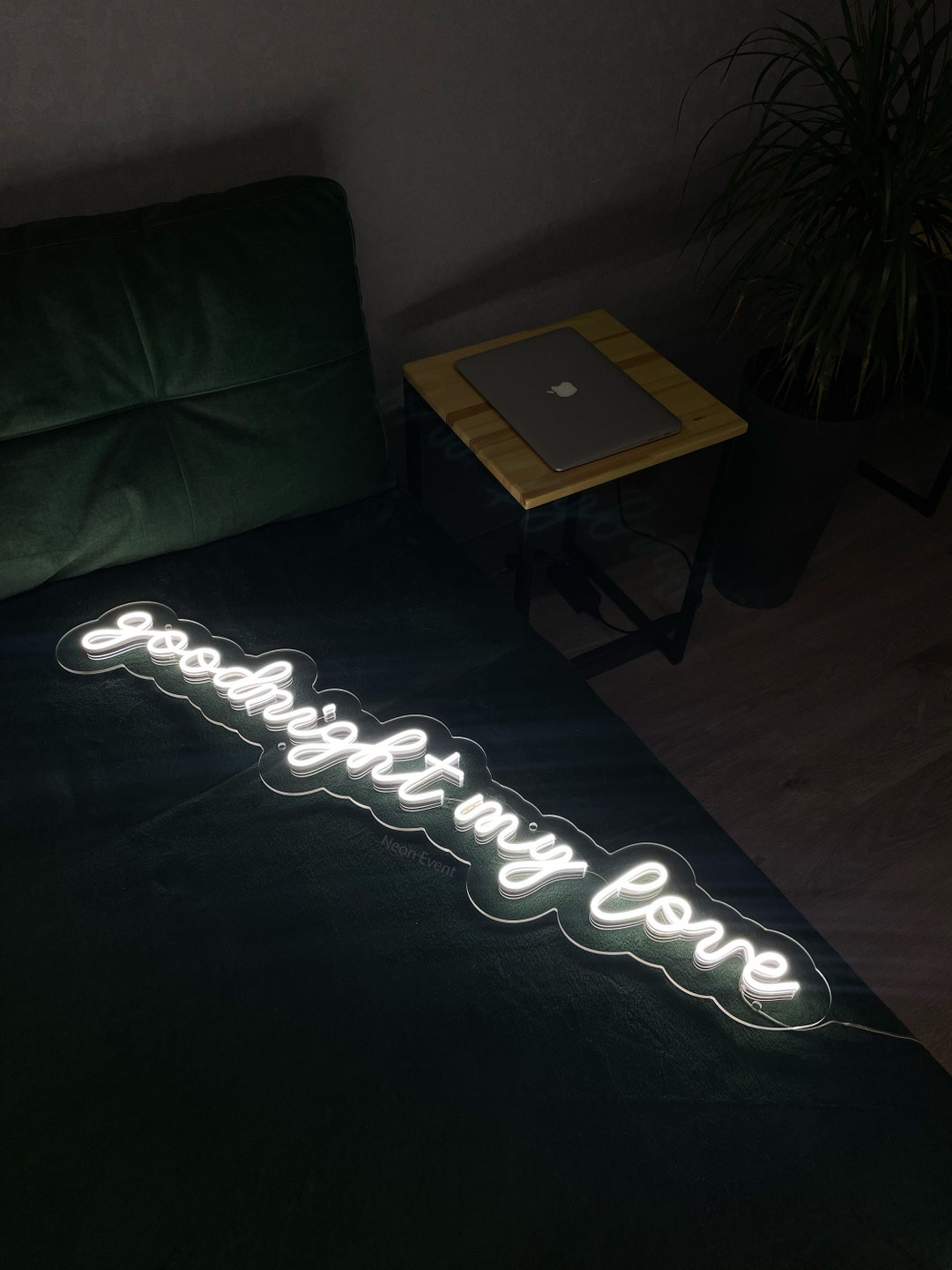 Goodnight My Love, Love Neon Sign, Night Neon Sign, Custom Neon Sign ...