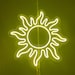 Sun Neon Sign - LED Neon Sign, Wall Decor, Wall Sign, Sunset Led Sign ...