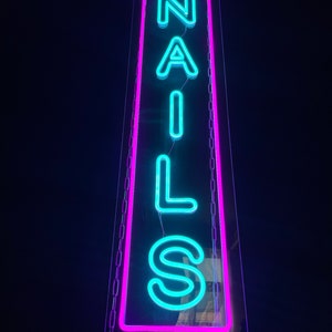 NAILS Neon Sign for Beauty Salon, Nails Room Light Sign, Beauty Neon ...