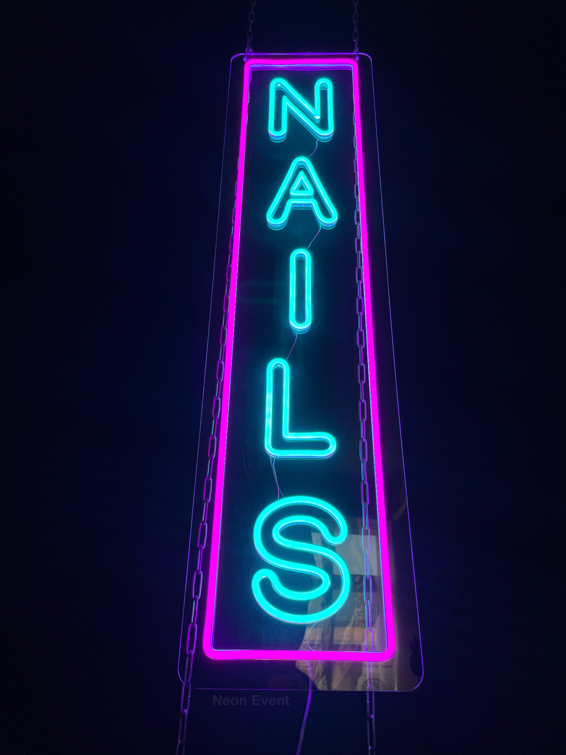NAILS Neon Sign for Beauty Salon, Nails Room Light Sign, Beauty Neon ...