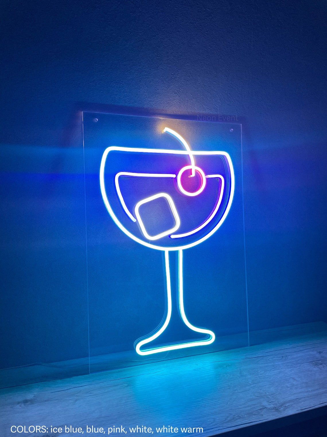 Coctail Neon Sign, Neon Decoration for Cafes, Home Neon Sign, Wall ...