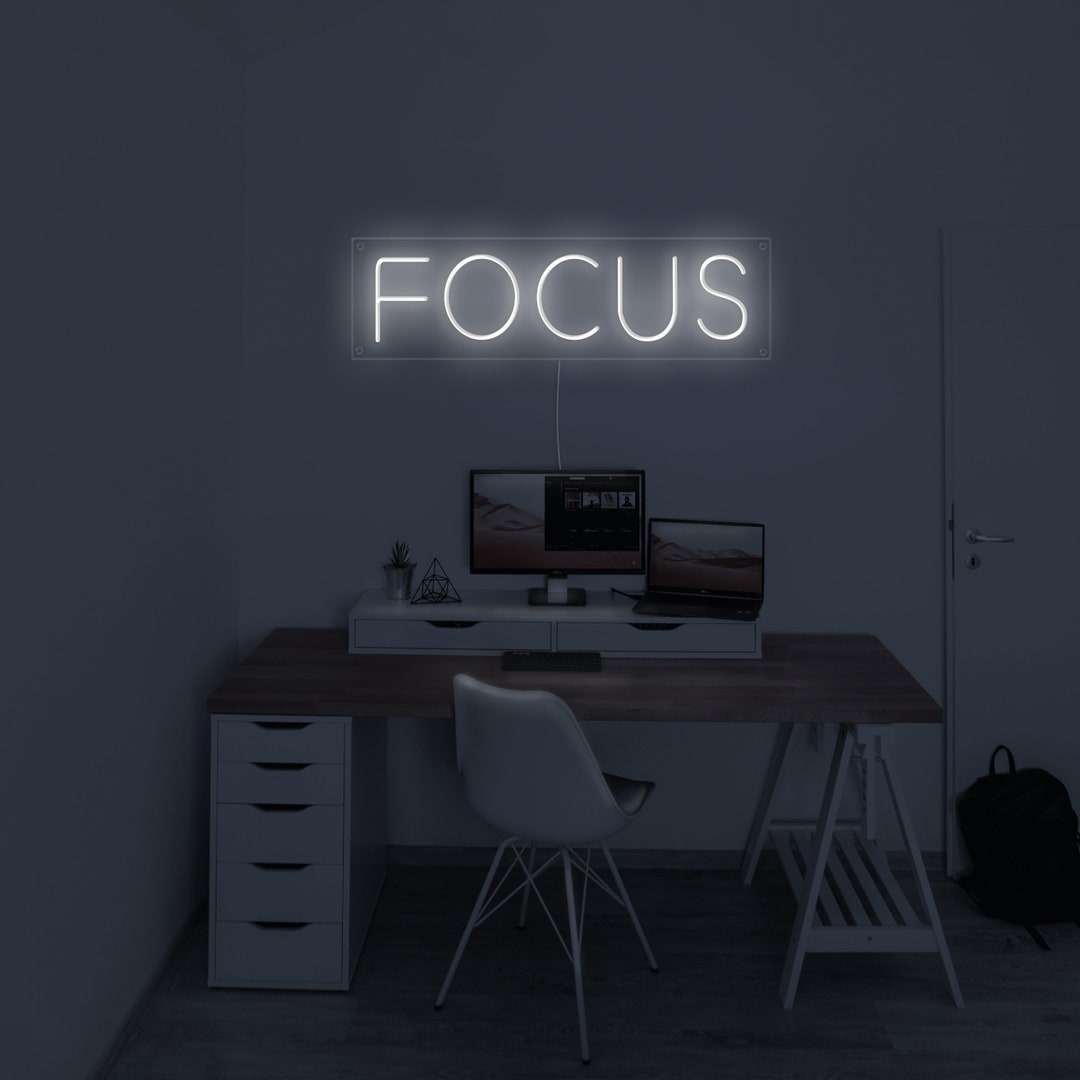 Focus Neon Sign Neon Sign Bedroom Wall Decor Led Neon Sign - Etsy