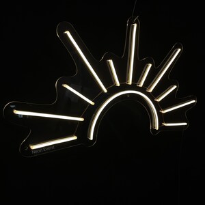 Sun Neon Sign - LED Neon Sign, Wall Decor, Wall Sign, Sunset Led Sign ...