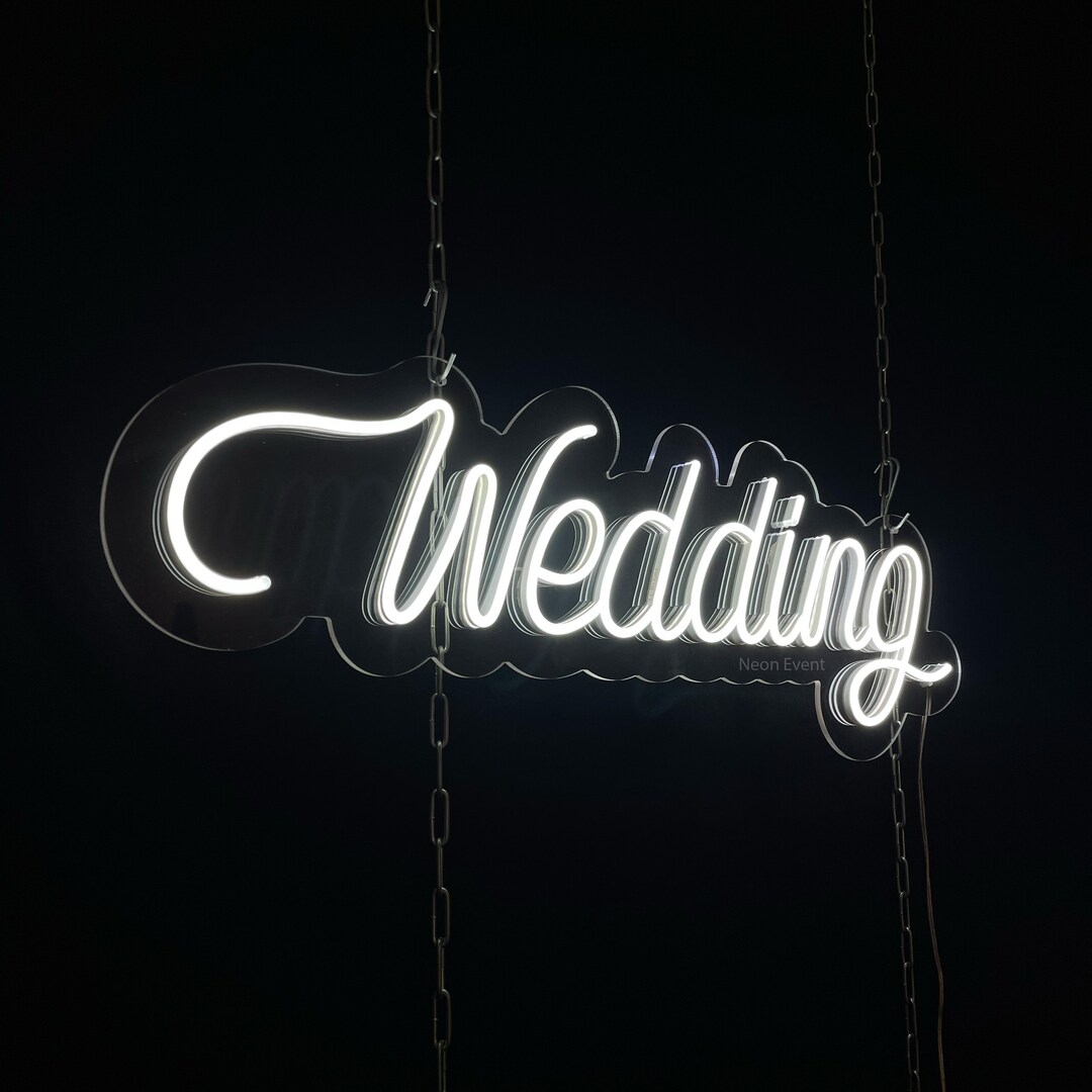 Wedding Neon Sign LED Neon Sign, Wall Decor, Wall Sign,wedding Led Neon ...