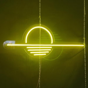 Sun Neon Sign - LED Neon Sign, Wall Decor, Wall Sign, Sunset Led Sign ...