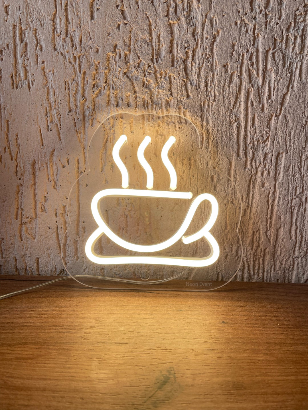 Coffee Cup LED Neon Sign - Drink Neon Sign, Tea Neon, Wall Decor, Wall ...