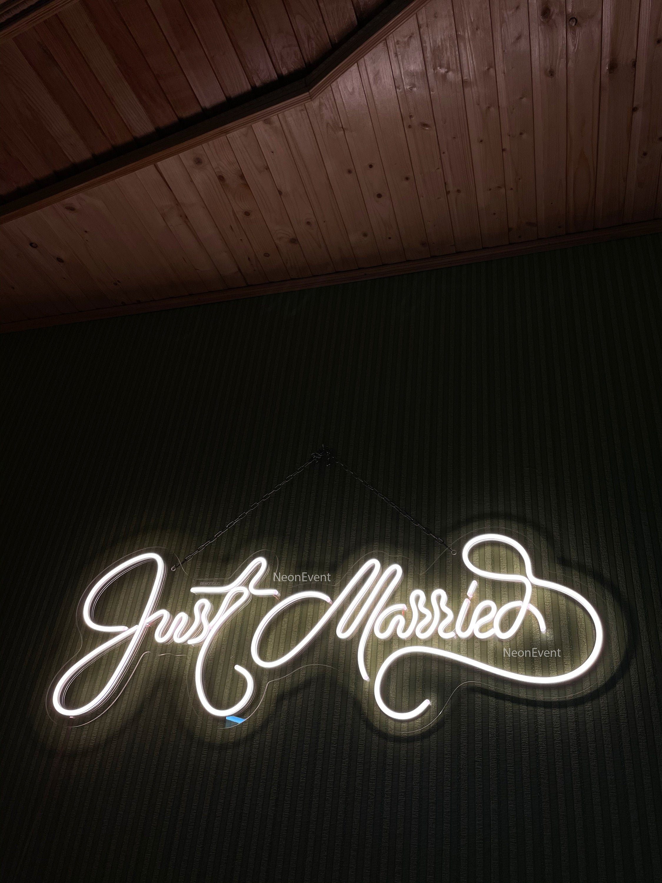 Just Married Neon Just Married Neon Sign Wedding Custom Neon - Etsy