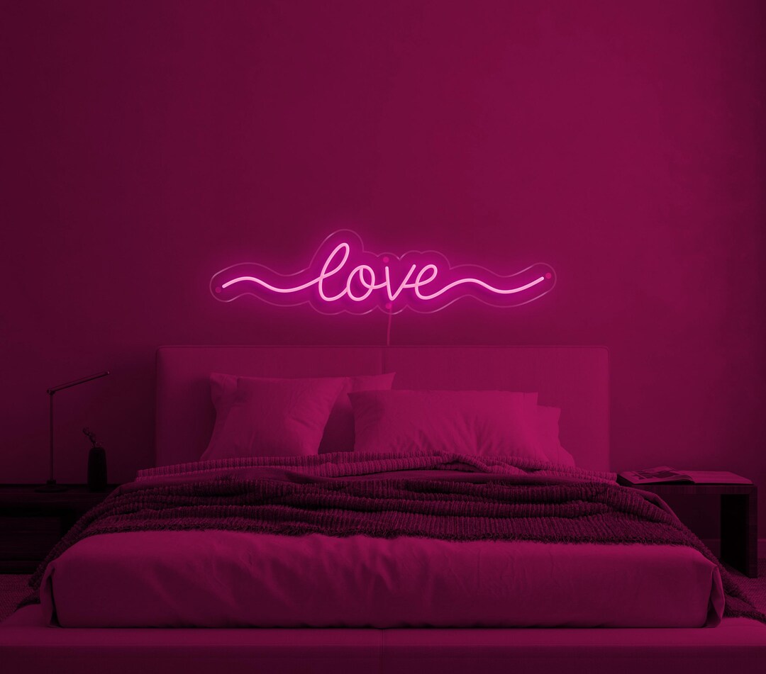 Love Neon Sign, Love One Line Neon Sign, Love Lamp, Girl Neon Sign ...