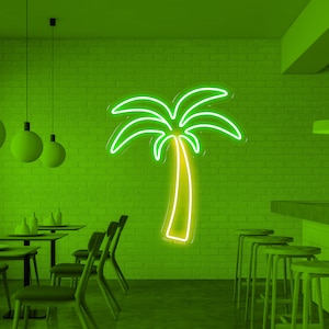 Palm Neon Sign, Palm Tree Led Sign , Neon Home Sign, Wall Decor, Wall ...