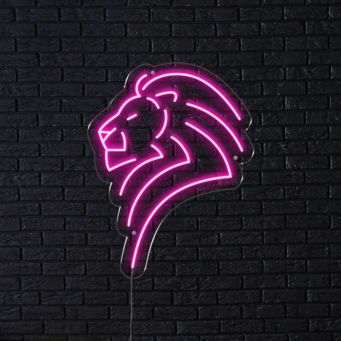Lion Neon Sign, Animal Neon Light Kids Room Decor, Nature Led Sign ...