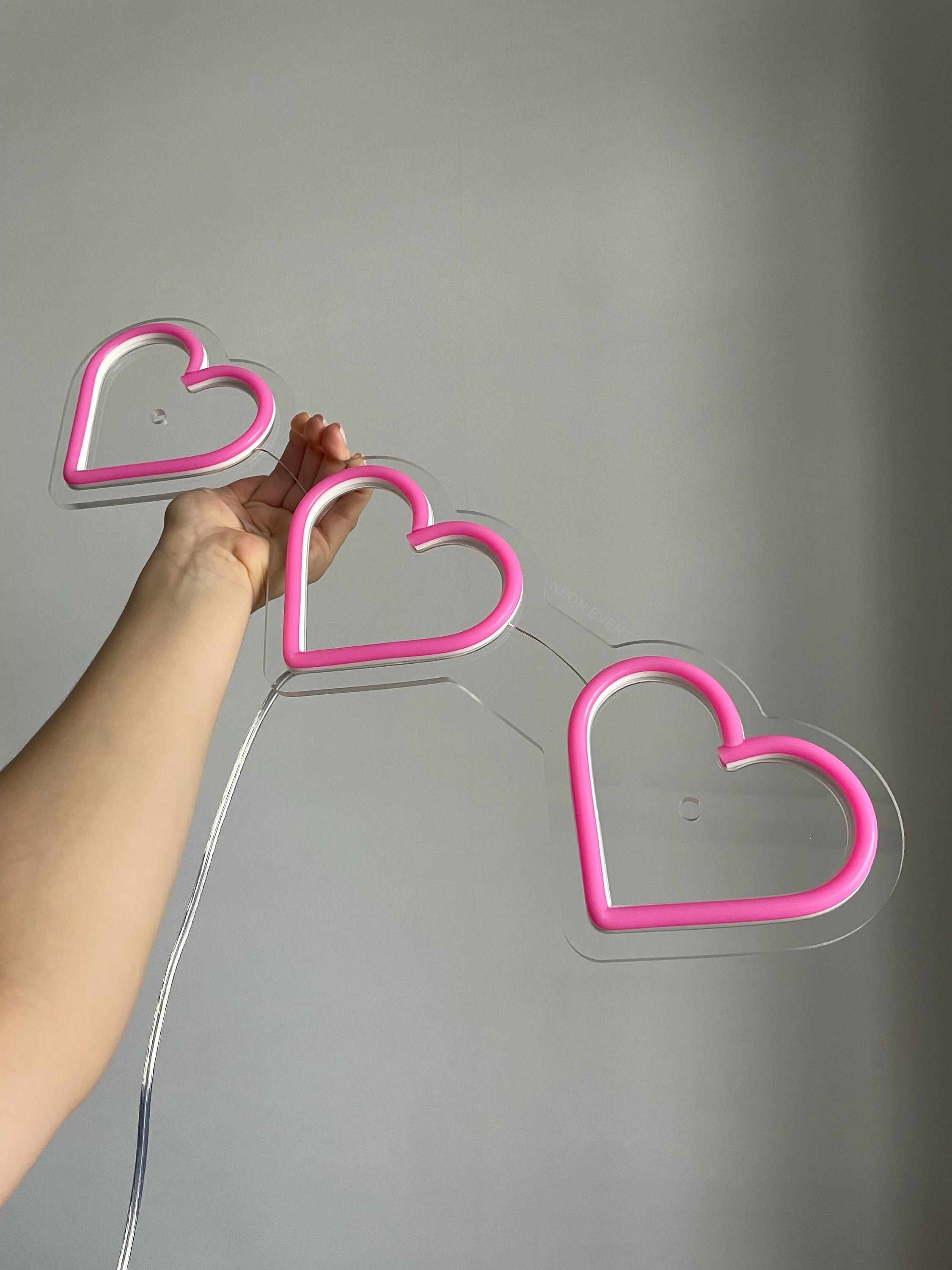 Heart Neon Sign Hearts Neon Light, Love Neon Sign, Love Led Sign, Girl ...