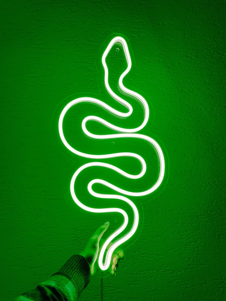 Snake Neon Sign LED Neon Sign Wall Decor Wall Sign Snake - Etsy