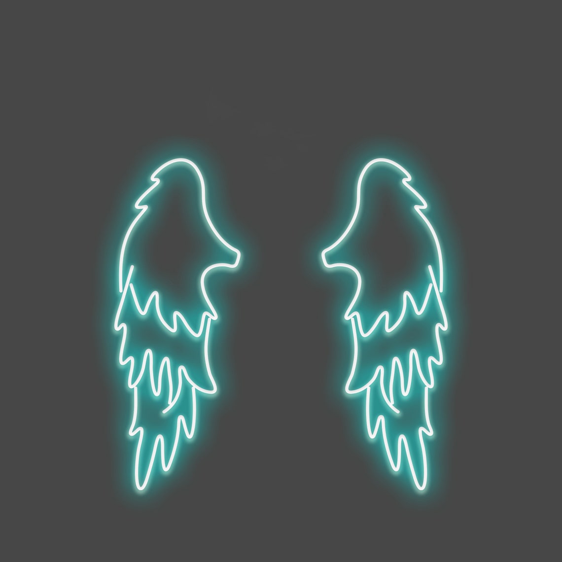 Аngel Wings Neon Sign Custom Angel Neon Sign Wings Neon | Etsy