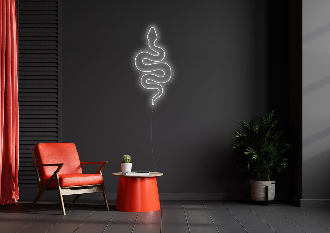 Snake Neon Sign LED Neon Sign Wall Decor Wall Sign Snake - Etsy