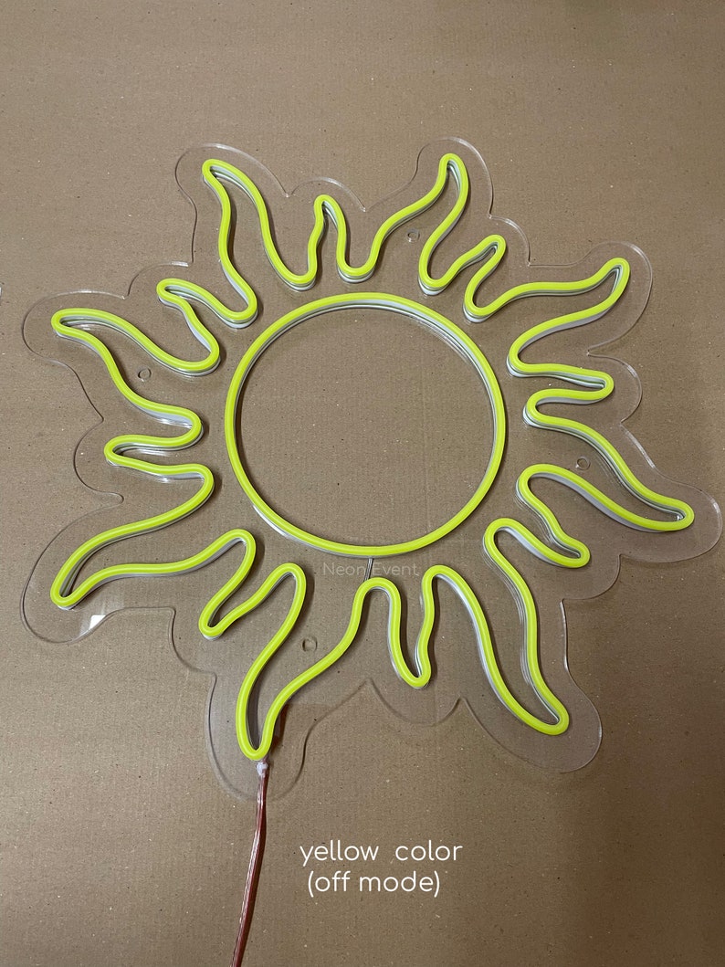 Sun Neon Sign LED Neon Sign Wall Decor Wall Sign Sunset - Etsy
