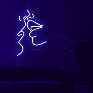 Kiss Led Neon Sign - Romantic Kiss LED Neon Sign, Gift for Her, Gift ...