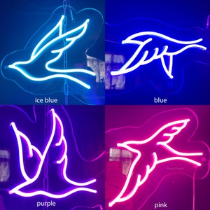 Birds Neon Sign - Bird Neon Sign, Flying Bird Sign, Wall Sign, Animal ...