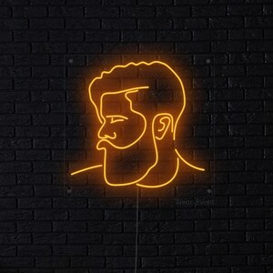 Barbershop Neon Sign | Man Neon Sign, Boy Neon Sign, Business Neon Sign ...
