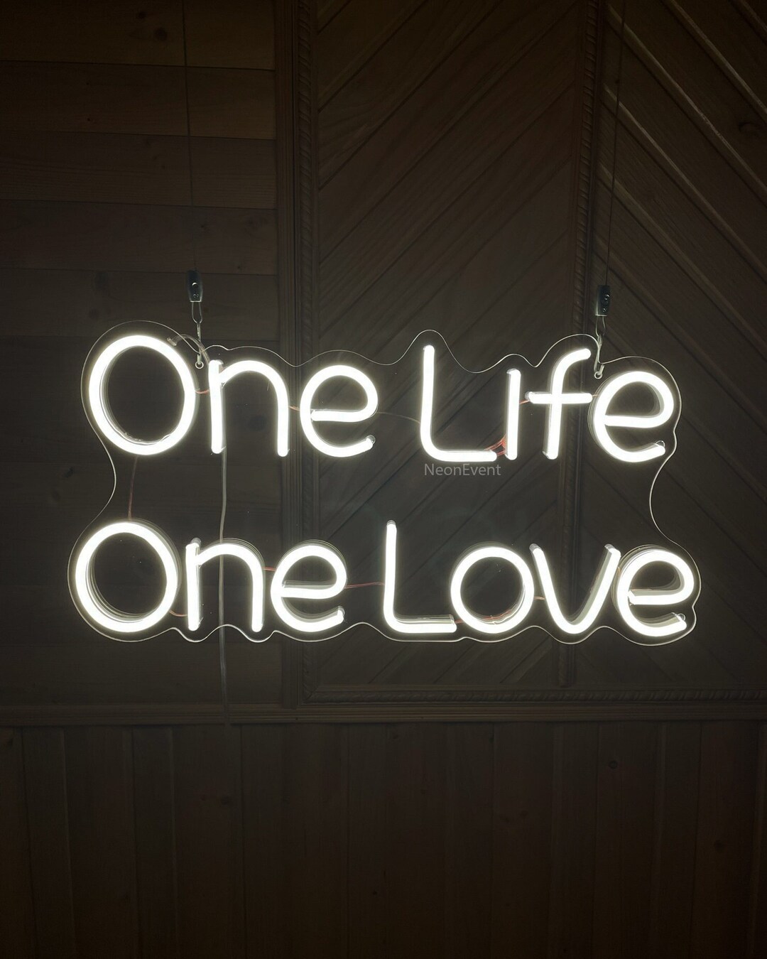 One Life One Love Neon Sign - Custom Neon Sign, Wedding Neon Sign - Etsy