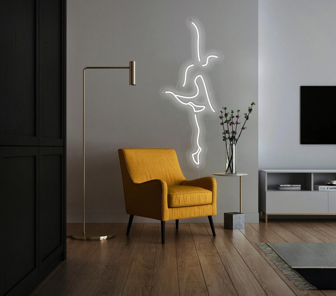 Ballerina Neon Sign, Ballet Led Sign , Dance Sign, Wall Decor, Wall ...