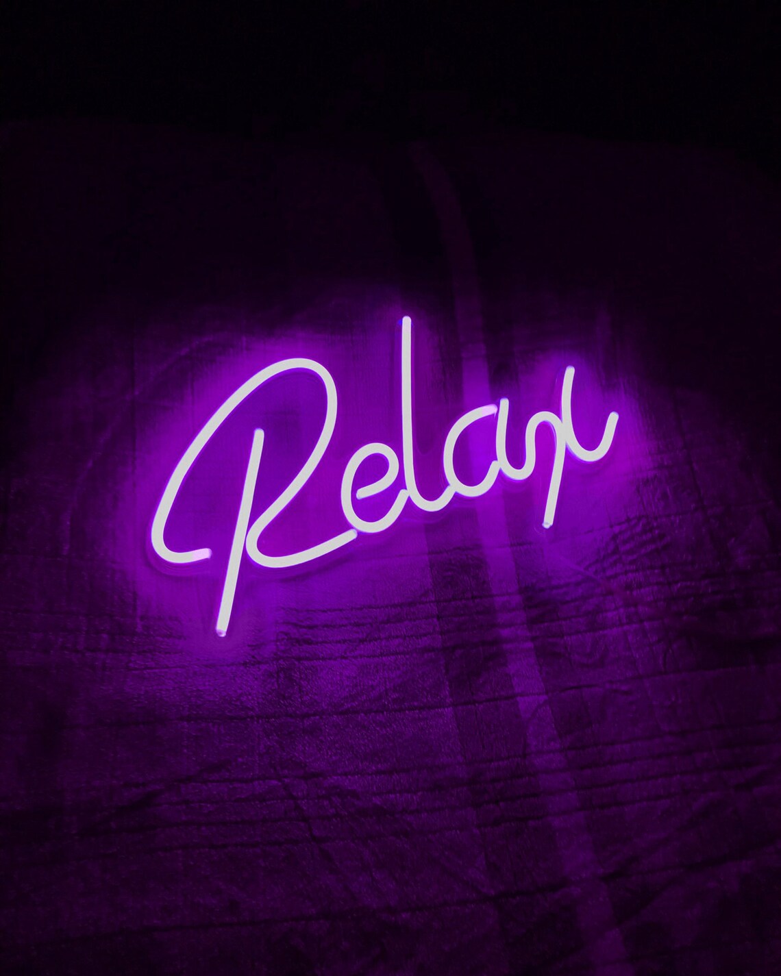 Relax neon sign relax led sign relax led light led sign | Etsy