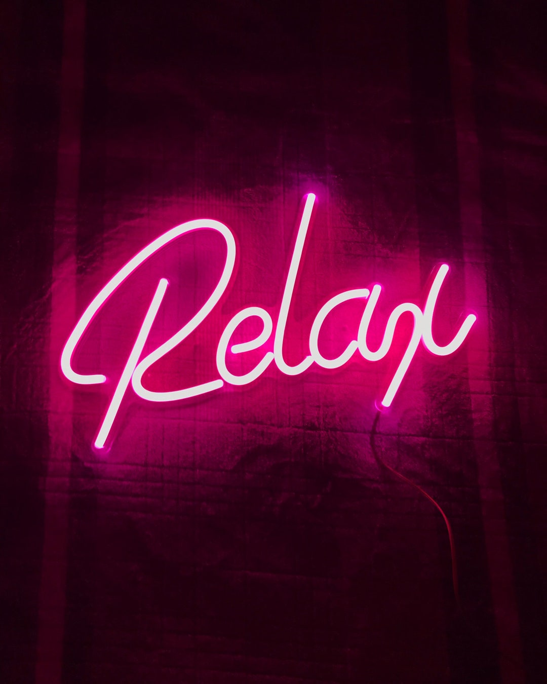 Relax Neon Sign, Relax Led Sign, Relax Led Light, Led Sign Custom ...