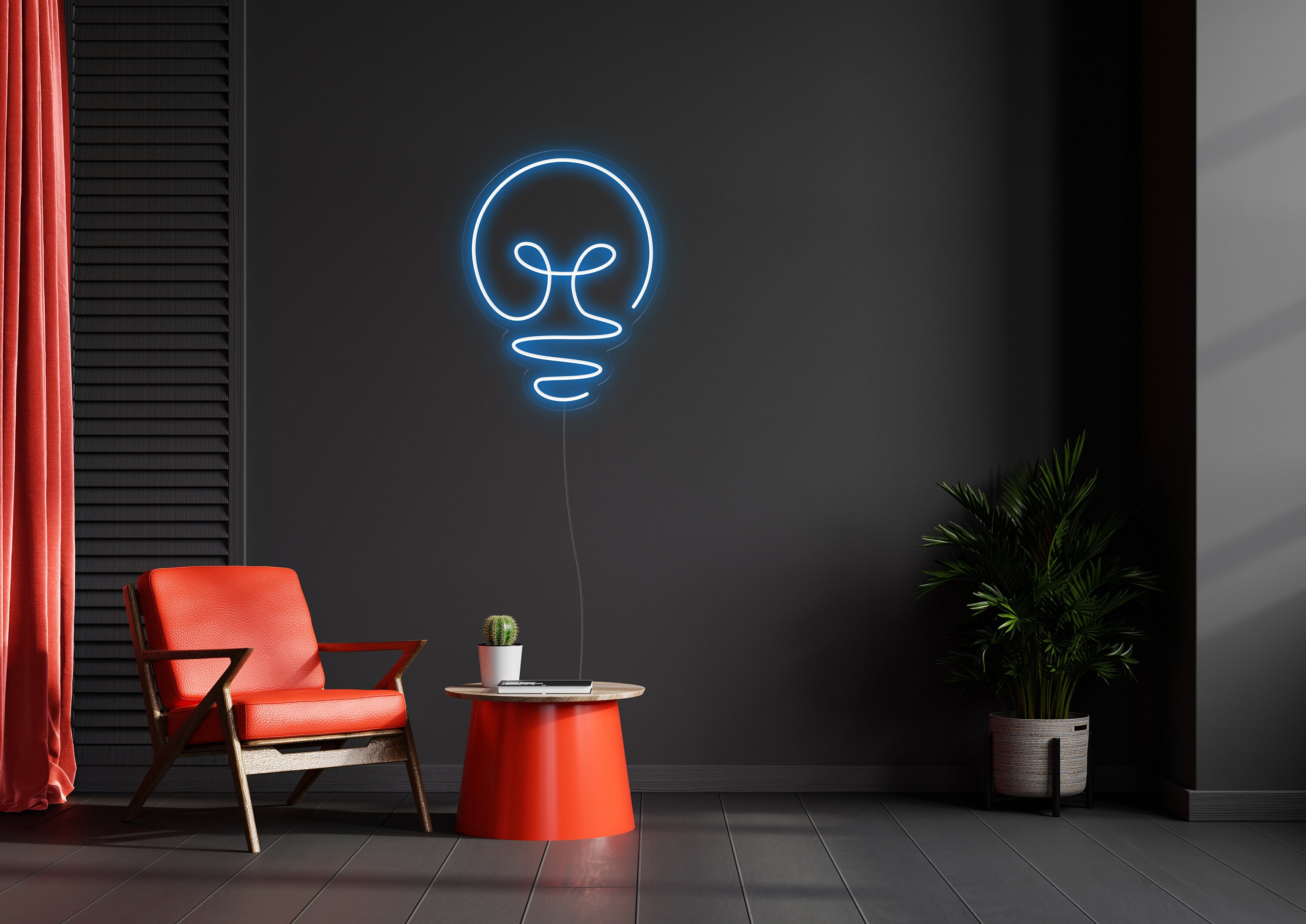 Light Bulb Sign LED Neon Sign Wall Decor Wall Sign Light | Etsy