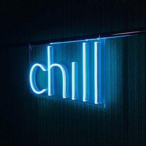 Chill Neon Sign, Chill Neon, Neon Chill, Led Neon, Led Sign, Led Neon ...