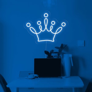 Queen Crown Neon Sign Princess Neon Sign Gift for Her Girl - Etsy