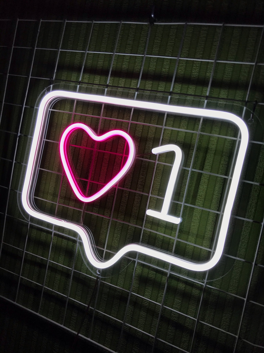 Like Neon Sign, Like Neon Sign, Like Sign, Heart Neon, Neon Heart Sign ...