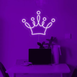 Queen Crown Neon Sign Princess Neon Sign Gift for Her Girl - Etsy