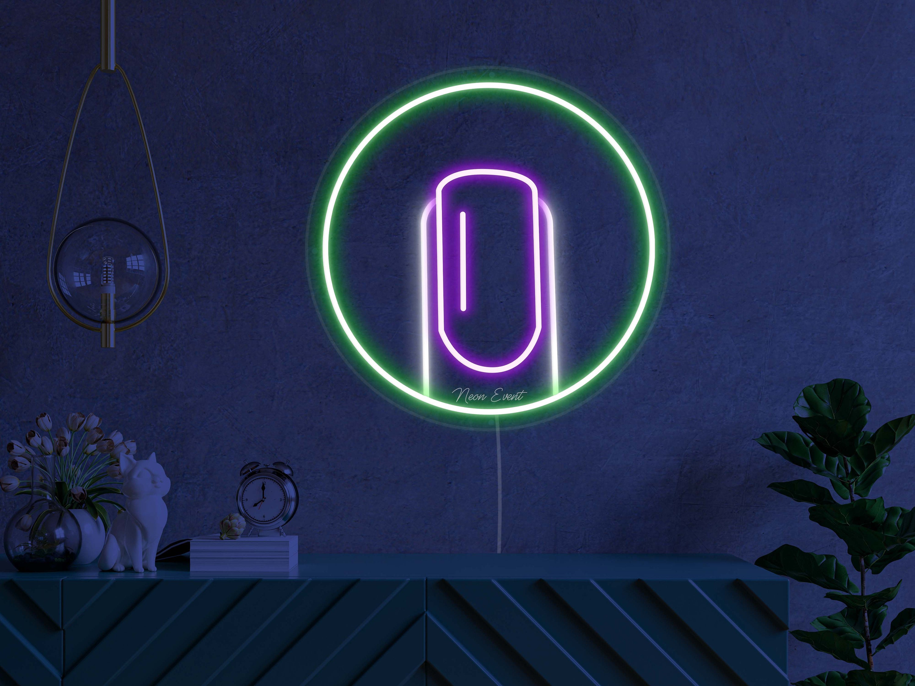 Nails Neon Sign LED Neon Sign Beauty Sign Wall Sign Nail - Etsy