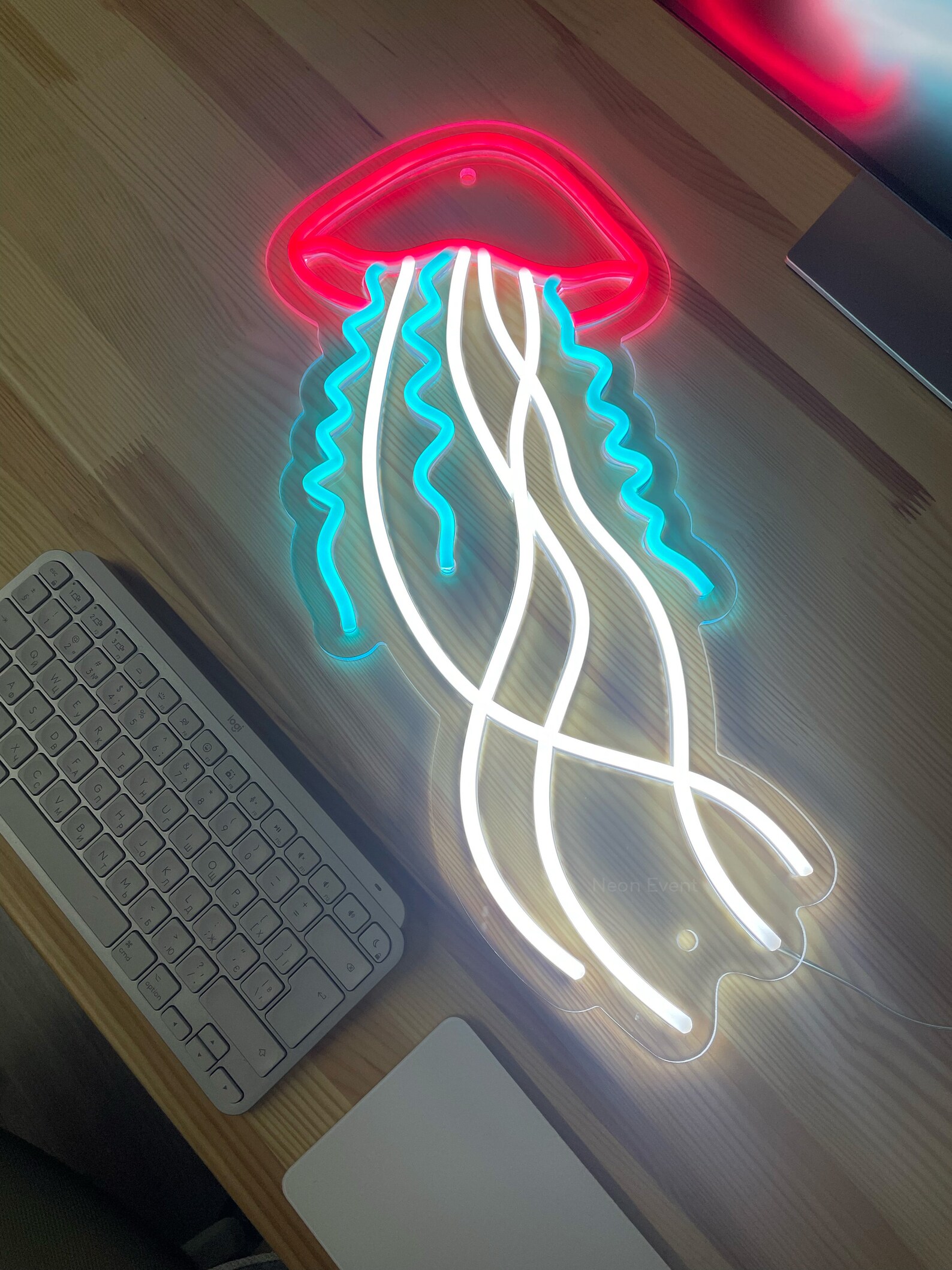 Jellyfish Neon Sign | Sea Neon Sign, Ocean Neon Sign, Custom Wall Light ...