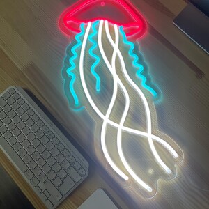 Jellyfish Neon Sign | Sea Neon Sign, Ocean Neon Sign, Custom Wall Light ...