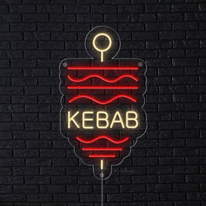 Kebab Neon Sign, Doner Kebab Neon, Burritos Neon, Shawarma Neon Sign ...
