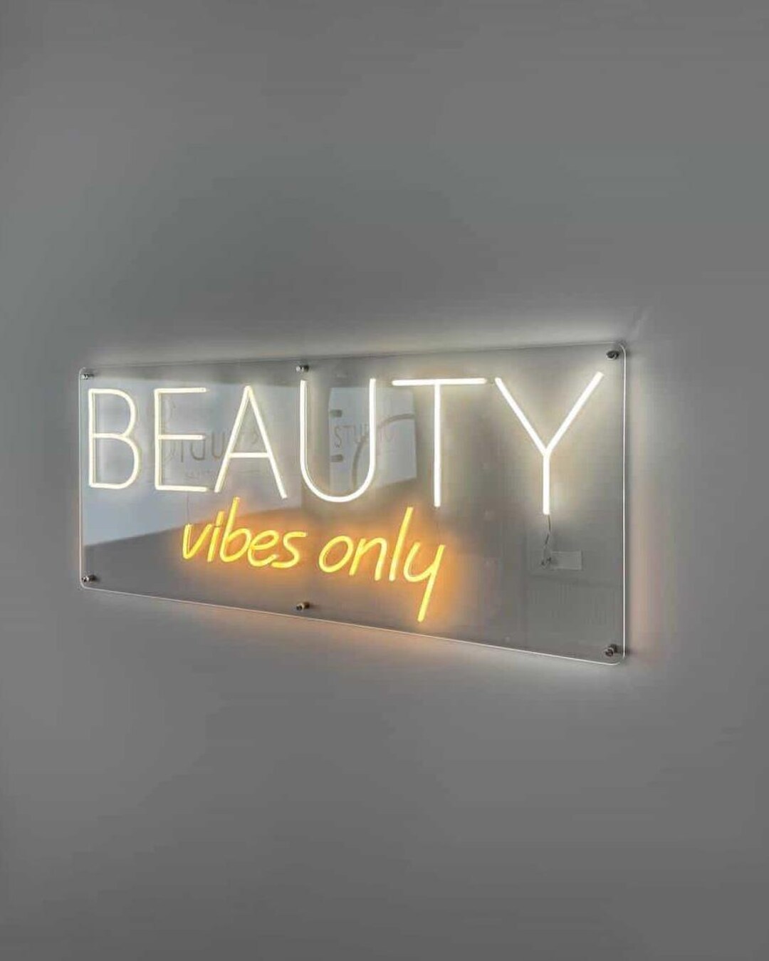Beauty Vibes Only Neon Sign, Brows & Lashes Neon Light, Beauty Neon ...