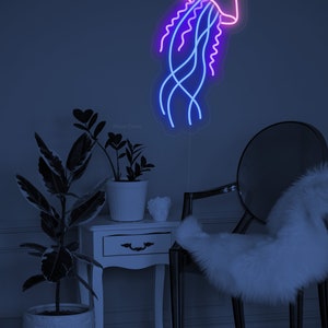 Jellyfish Neon Sign | Sea Neon Sign, Ocean Neon Sign, Custom Wall Light ...