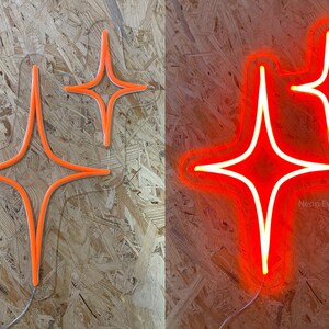 Stars Neon Sign Bedroom Lamp, Shine Bright Neon Sign, Kids Room Light ...