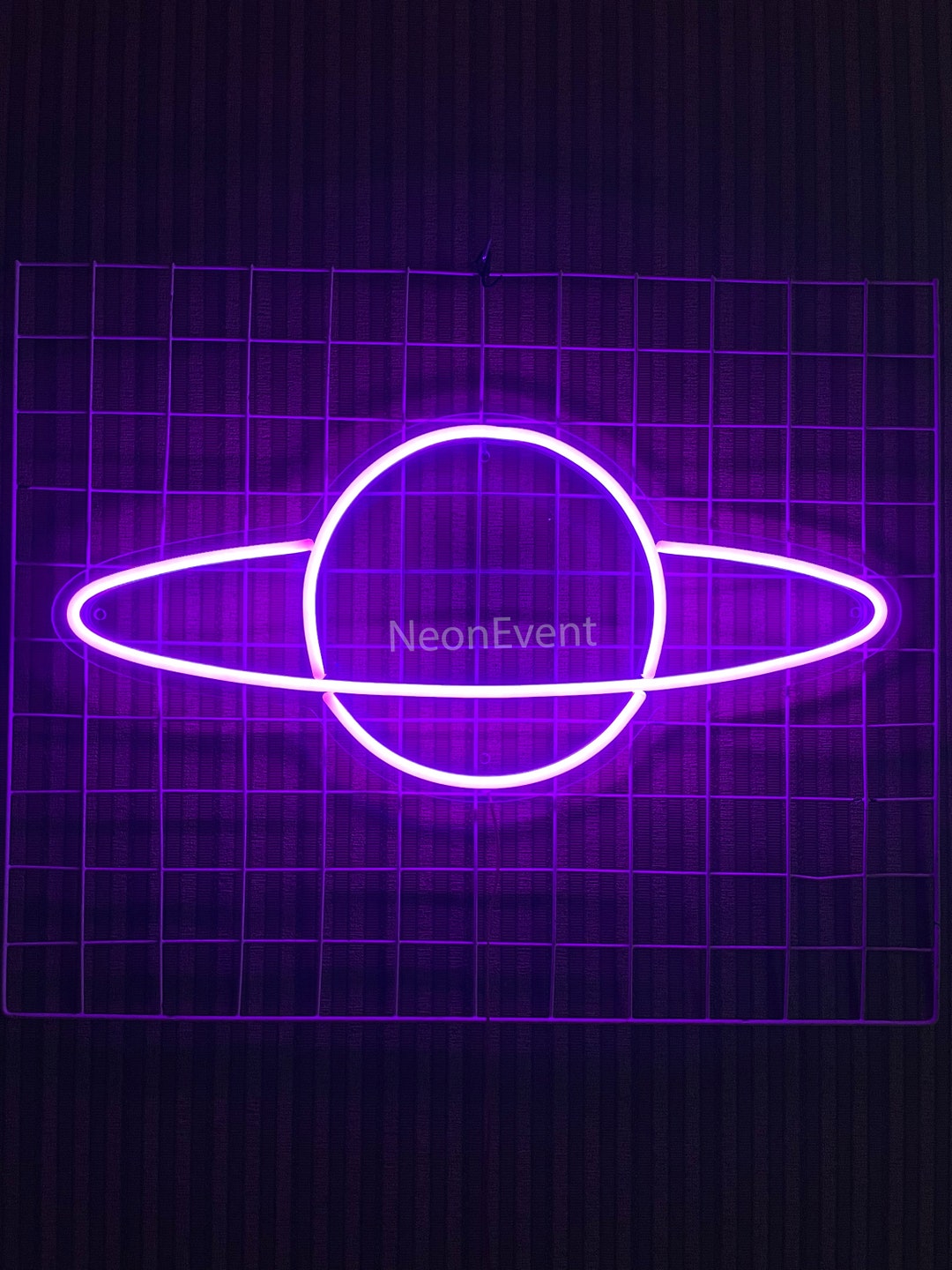 Saturn Planet Neon Sign, Planet Led Neon, Saturn Led Sign, Custom Neon ...