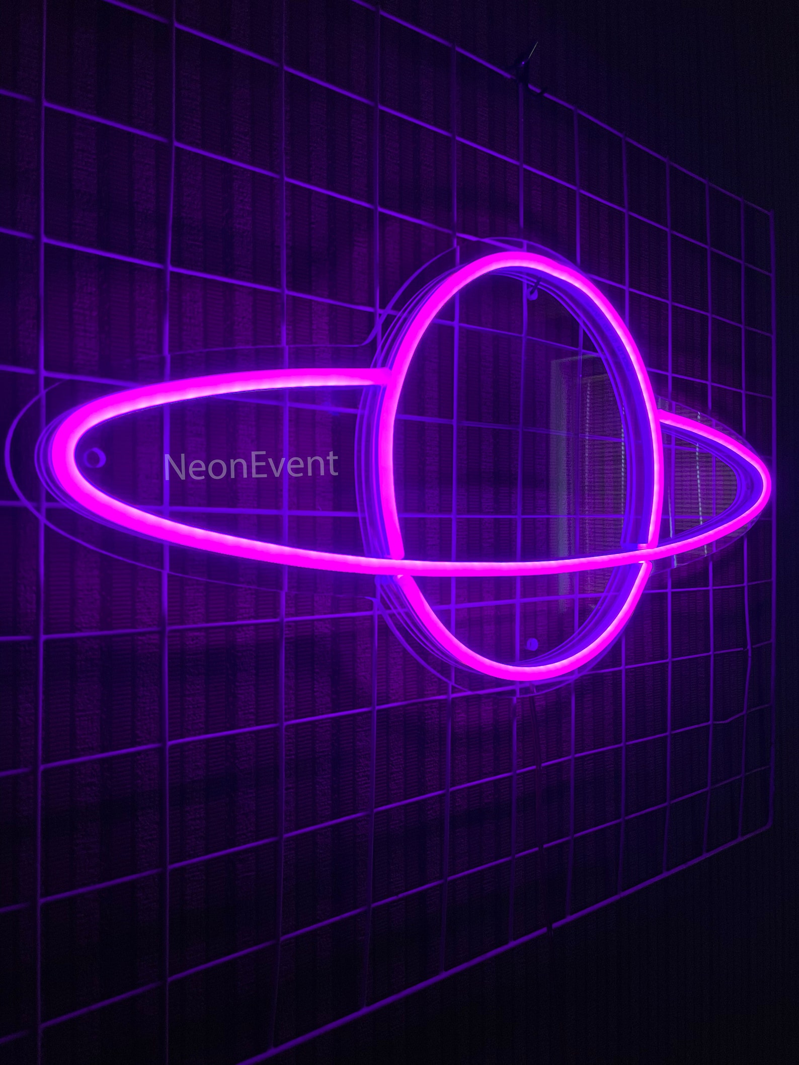 Saturn Planet Neon Sign, Planet Led Neon, Saturn Led Sign, Custom Neon ...