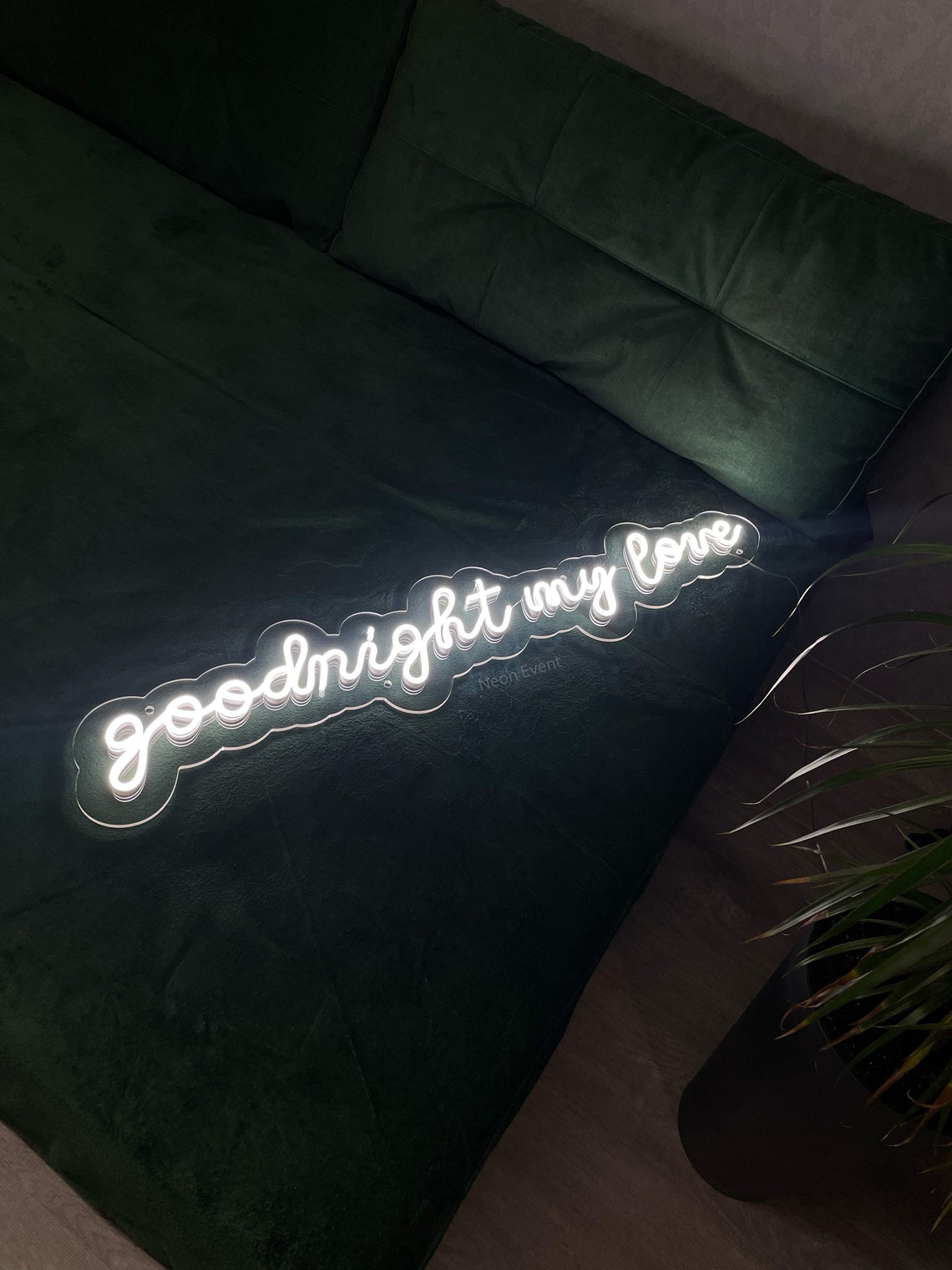 Goodnight My Love, Love Neon Sign, Night Neon Sign, Custom Neon Sign ...