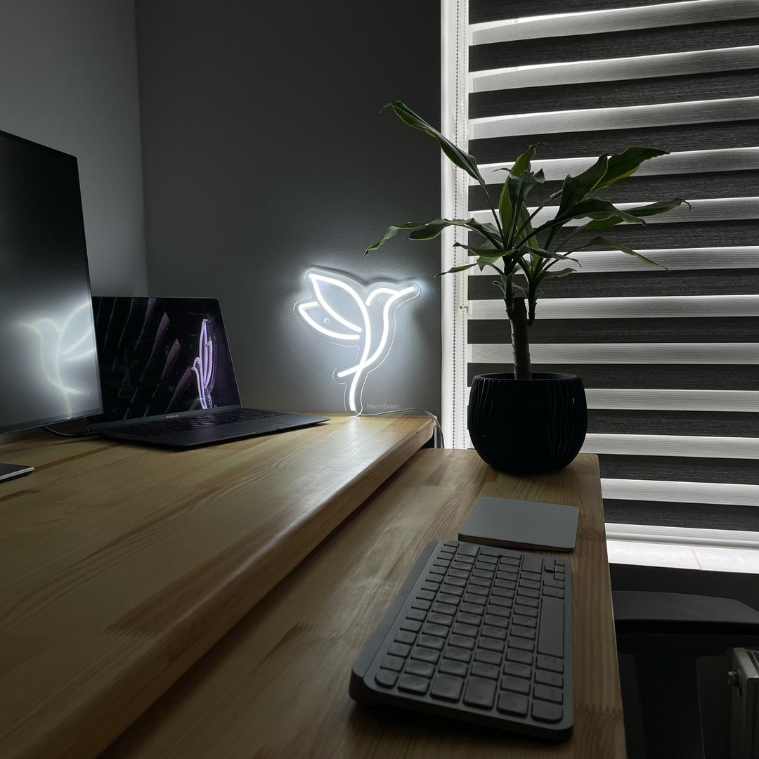 Hummingbird Neon Sign - Bird Neon Sign, Animal Lamp, Animal Led Sign ...